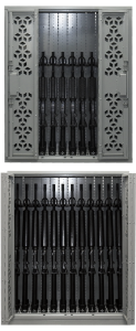 44" High Weapon Racks - Combat Weapon Storage