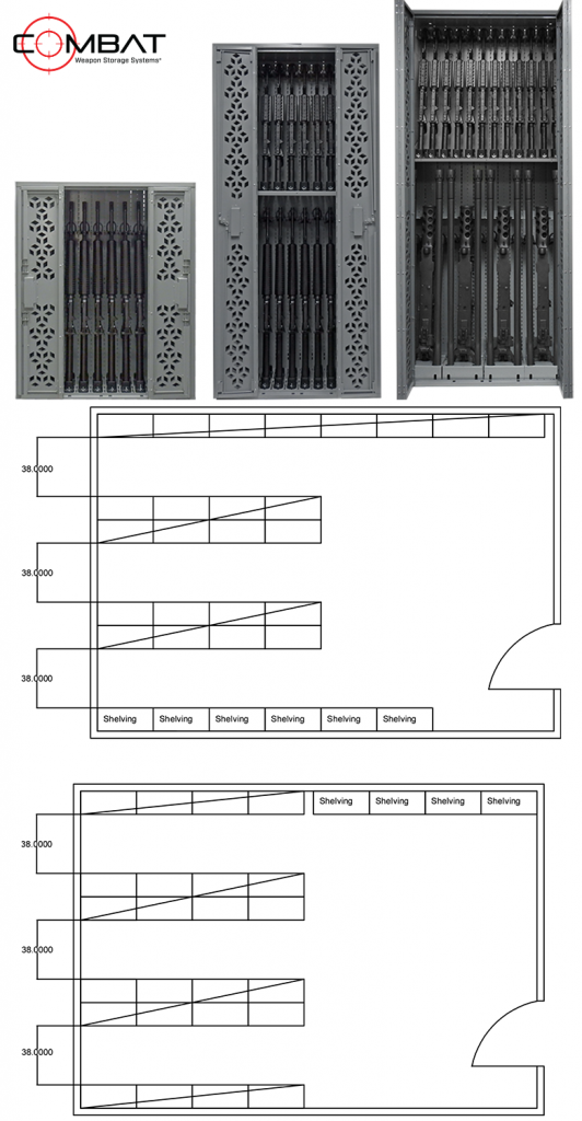 Weapon Rack Layout | Armory Design Weapon Rack Layout