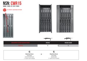 Combat NSN Weapon Rack - CWR15 - NSN - 1095-01-612-1962 - Combat Weapon ...